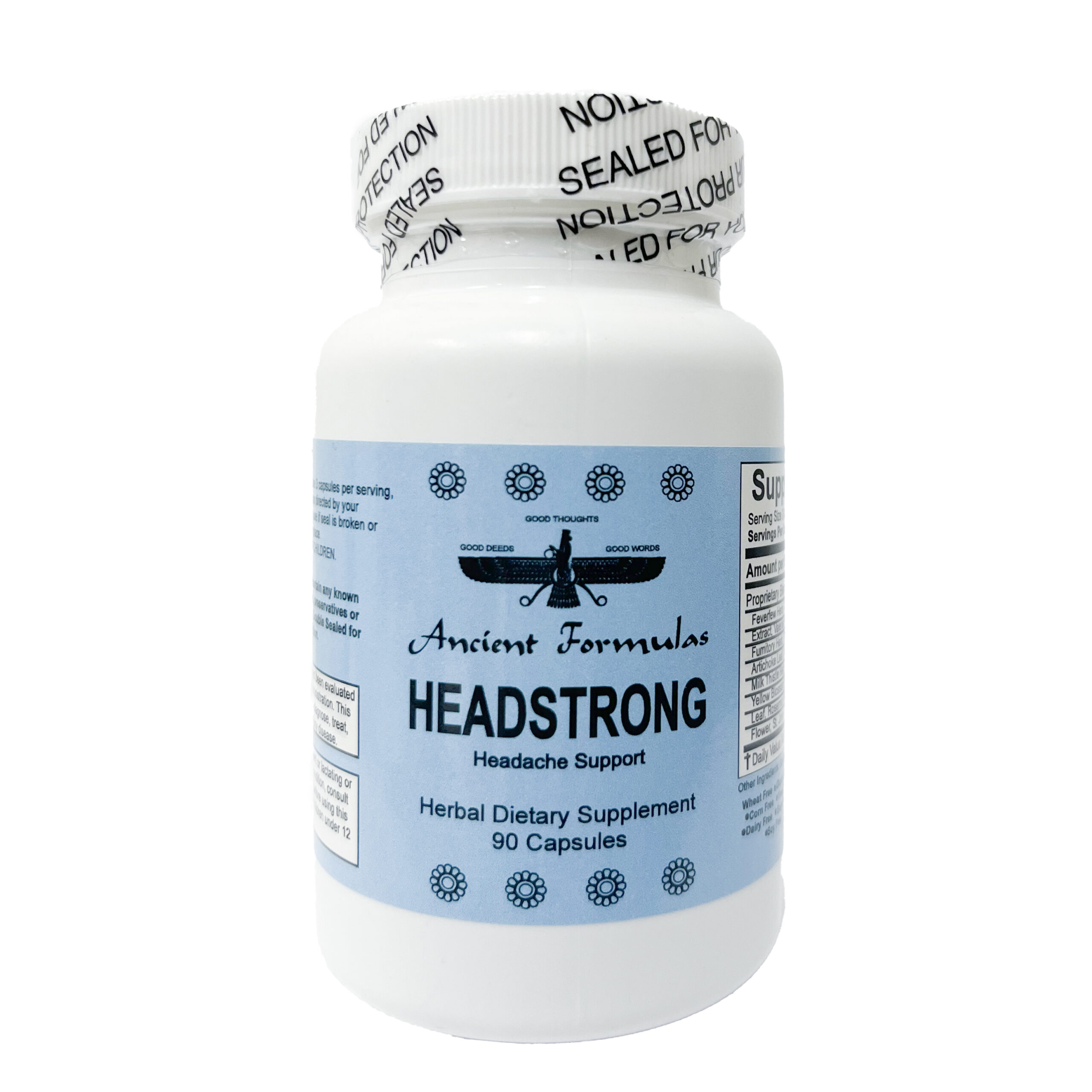Headstrong 90 Capsules | headache support | herbal supplements ...